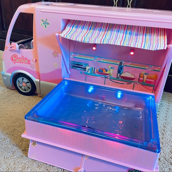 Barbie | Toys | Barbie Mega Hot Tub Party Bus And Accessories 206 ...